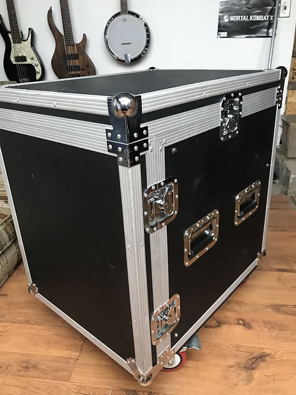 Sound town 12u rack case with 3u metal drawer | Reverb
