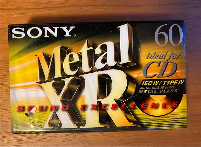 NEW SONY METAL XR 60 TYPE IV METAL BIAS AUDIO COMPACT | Reverb