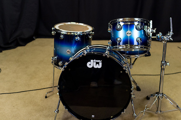DW Collectors Series Duco Silver to Blue W/Chrome Hardware | Reverb