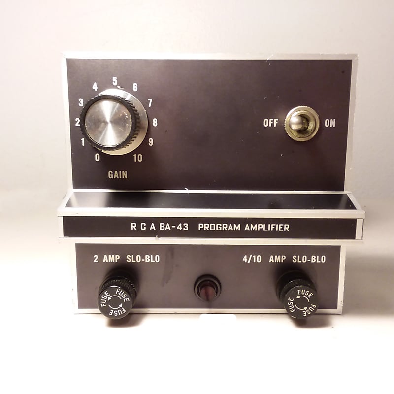RCA BA-43 mic preamp vintage 60s big UTC transformers 80dB | Reverb
