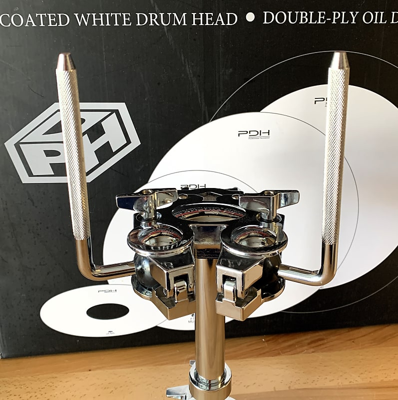Heavy Duty Double Tom Mount, w/ 10mm L-Rods Ball-and-Socket & | Reverb