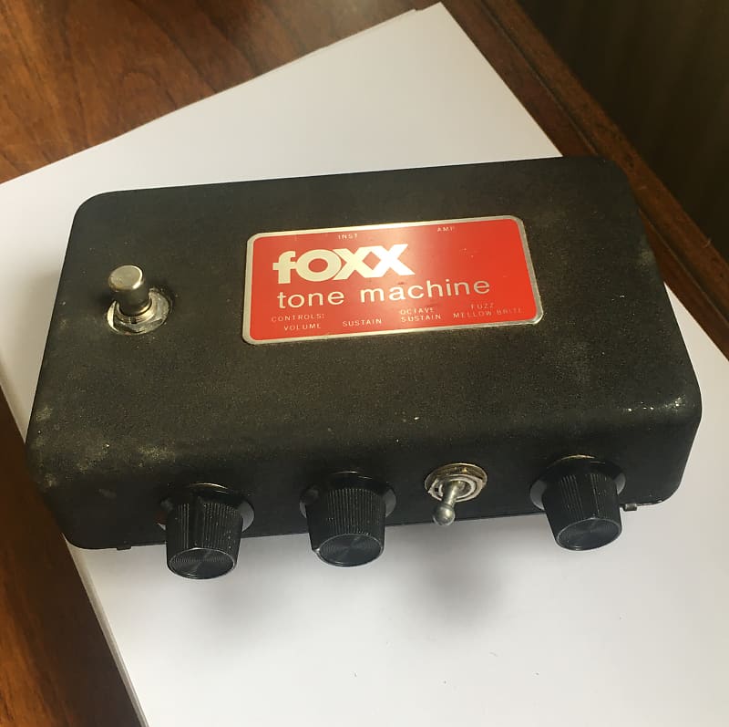 Foxx Tone Machine fuzz/ octavia 1972 black | Reverb