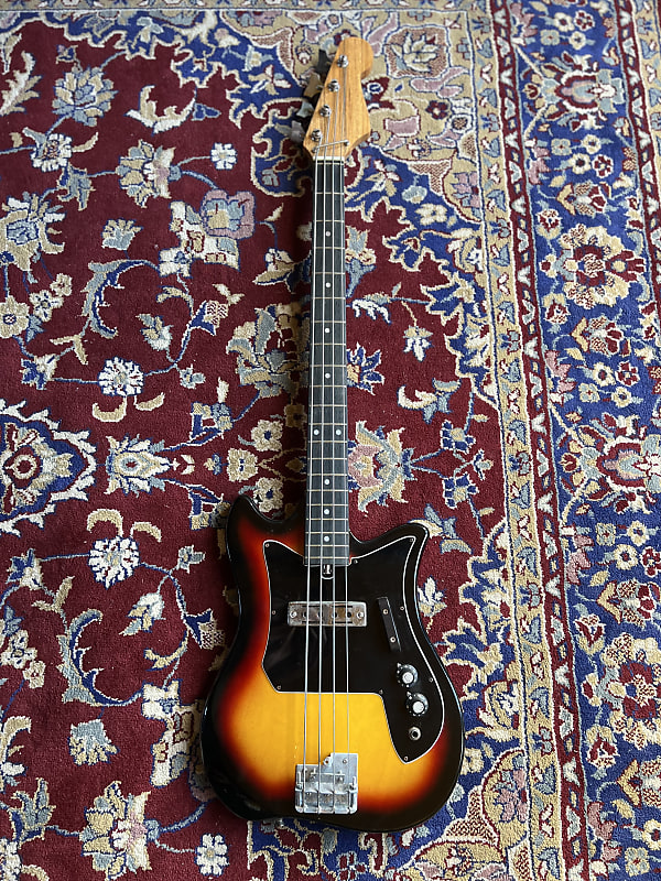 Kay EB-100 1970s Tulip Vintage Short Scale Electric Bass | Reverb