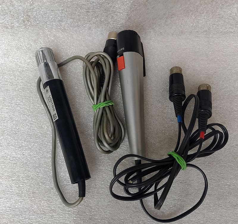 Unitra MDO12 and Vintage Philips N8 209 Dynamic Microphones | Reverb