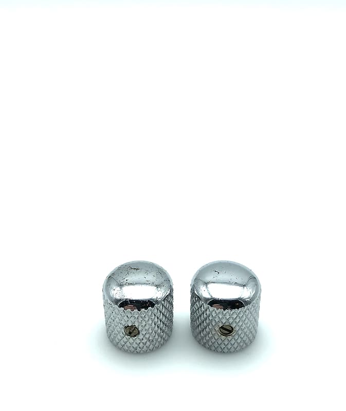Gotoh Telecaster Style Knurled Domed Knobs Chrome | Reverb