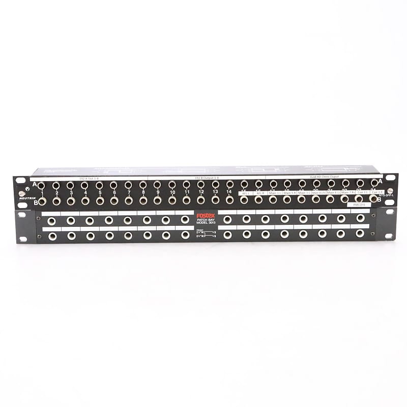 Fostex 3013 & Neutrik NYS-SPP-L 1/4" Studio Patchbays w/ | Reverb