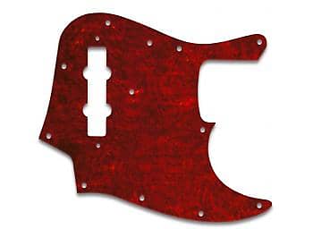 Replacement Pickguard for Fender® Jazz Bass, Red Tortoise | Reverb