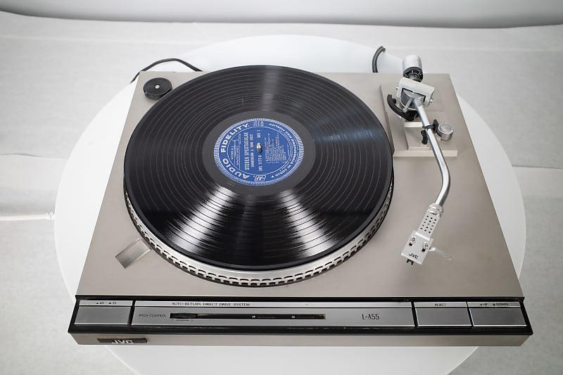 JVC L-A55 1979 - Silver Matte Turntable | Reverb