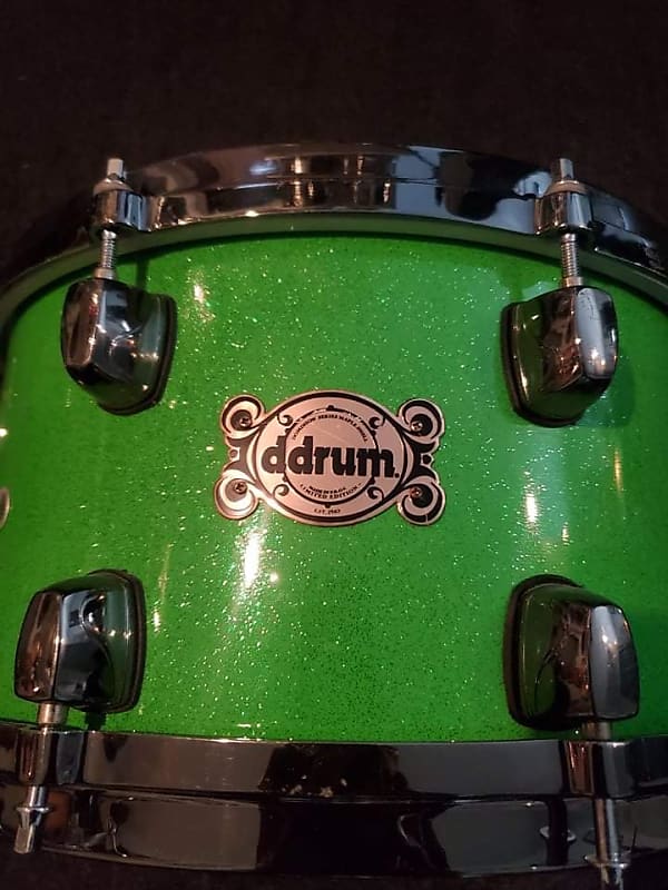 ddrum Dominion limited edition 13” x 8” maple snare green | Reverb