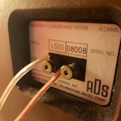 ADS L500, USA Made, 2-way speakers, Highly Effiicient, | Reverb
