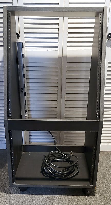 Raxxess ER128 12U/8U Sloped Studio Rack with Casters | Reverb