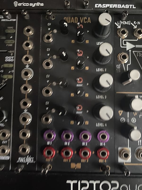 Intellijel Quad VCA 2015 - 2021 - Black & Gold Dusty Clouds | Reverb