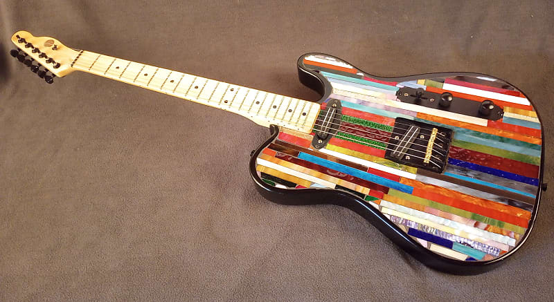 Partscaster Tele 2023 Stained Glass | Reverb