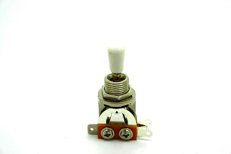3 WAY CHROME TOGGLE SWITCH AND WHITE TIP FOR GIBSON EPIPHONE | Reverb