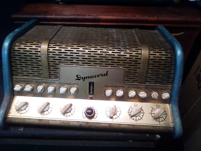 Dynacord MV120 all tube mixer/amplifier w Cabs 1960s - Gold | Reverb