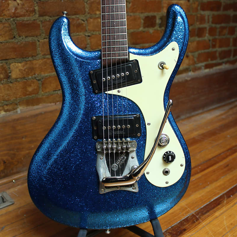 Mosrite Ventures Mark I 1966 - Metallic Blue Flake | Reverb