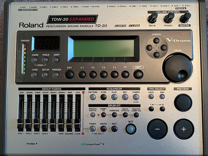 Roland TD-20 Percussion Sound Module w/TDW-20 Expansion Board | Reverb
