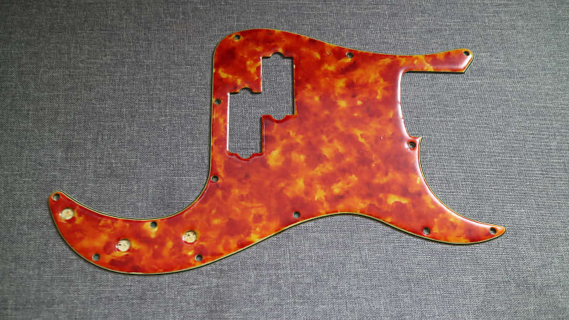 unbranded Precision Bass Tortoise Shell Pickguard Tortoise | Reverb
