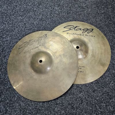 Stagg 14" DH Double Hammered Rock Hi hat Cymbals DH-HR14B | Reverb UK