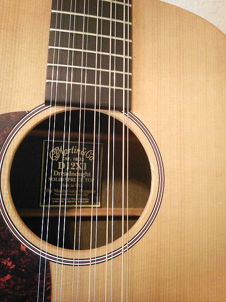 Martin D12X1 Left Handed 12 string 1990s Natural | Reverb