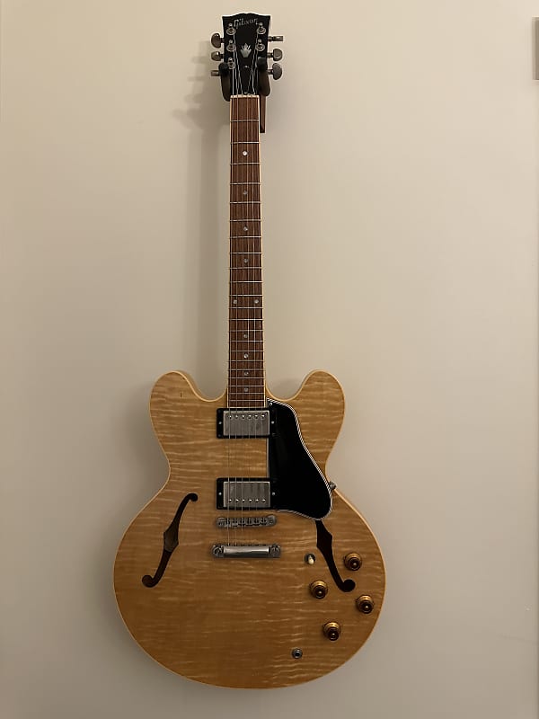 Gibson ES-335 Dot Natural Finish 58 Reissue | Reverb