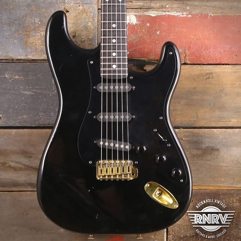 Schecter Mercury Stratocaster Strat Style Black Dallas | Reverb
