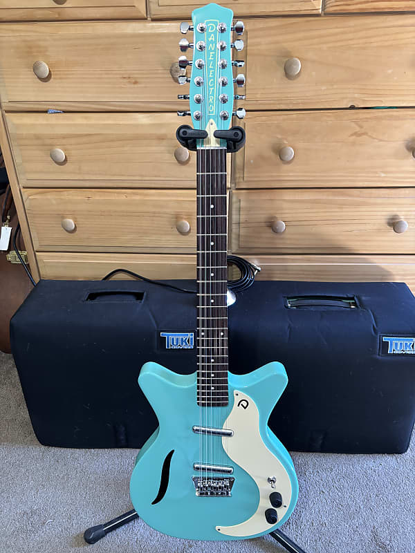 Danelectro 59M 12-String 2010s -Dark Aqua | Reverb