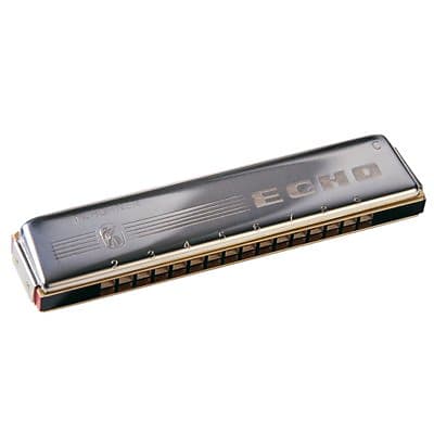 Hohner 1493-C Echo 32 Octave Harmonica (16 Hole Tremolo); Key | Reverb