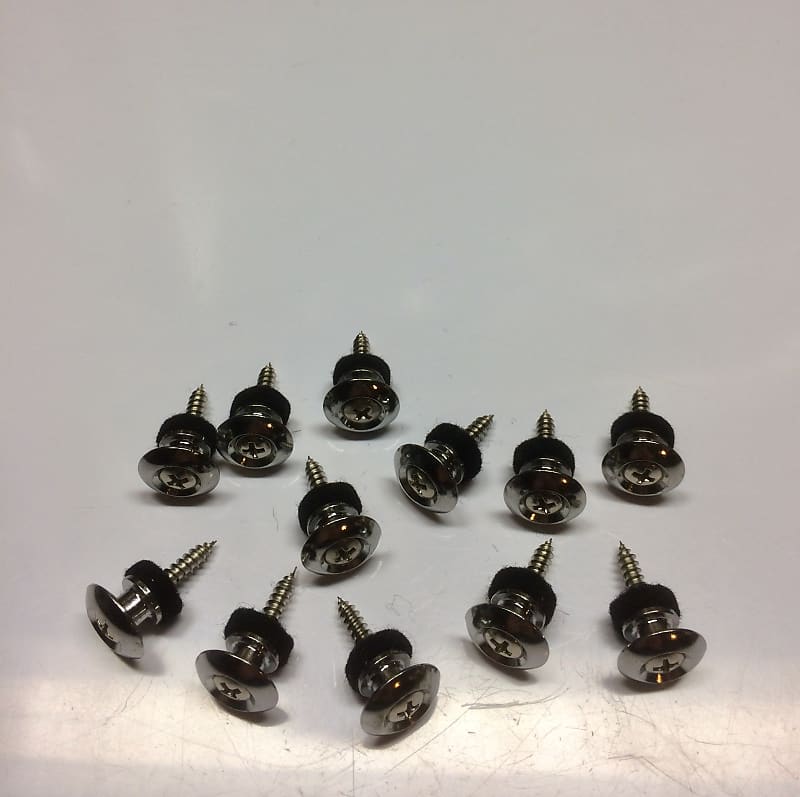 Allparts Oversized Strap Buttons Set of 2 Chrome | Reverb