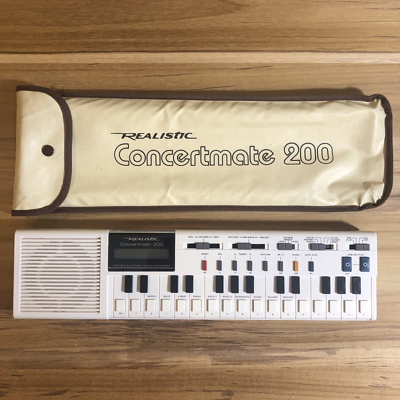 Realistic Concertmate 200 Portable Mini Synth Vintage 1980'S | Reverb
