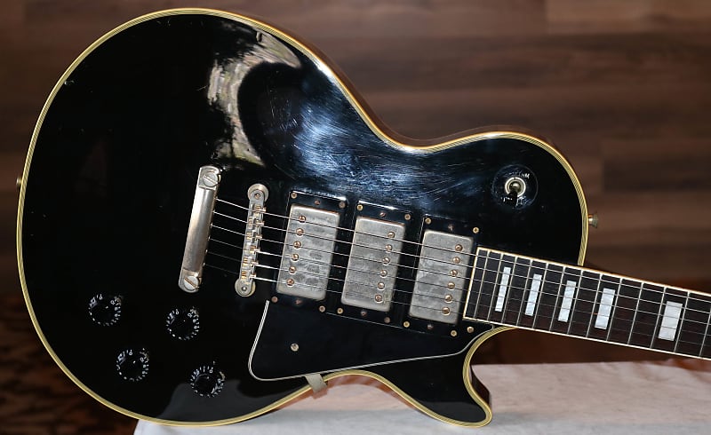 1980s Burny RLC 65 57 Model 3 pickups Black | Reverb