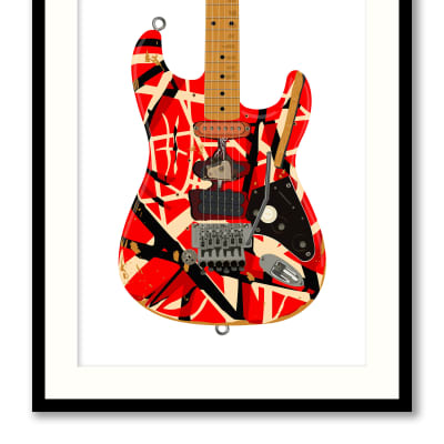 EVH | Eddie Van Halen - "Frankenstrat" | Full scale PRINT | Reverb