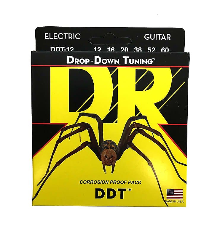 DR Guitar Strings Electric DDT Drop Down Tuning 12-60 | Reverb UK