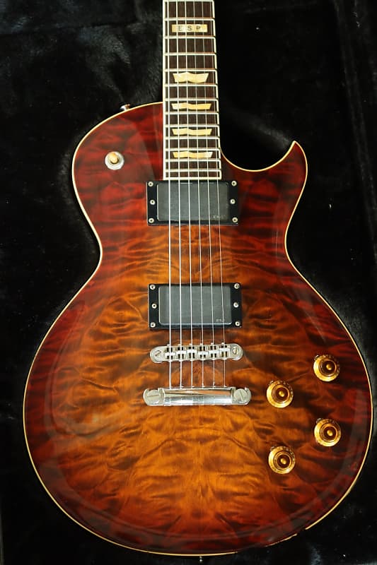 ESP Eclipse Quilt Top 2006 - Cherry | Reverb