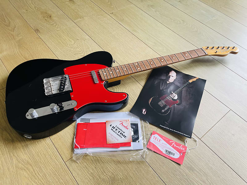 Fender Wilko Johnson Telecaster 2014 - Black / Red | Reverb