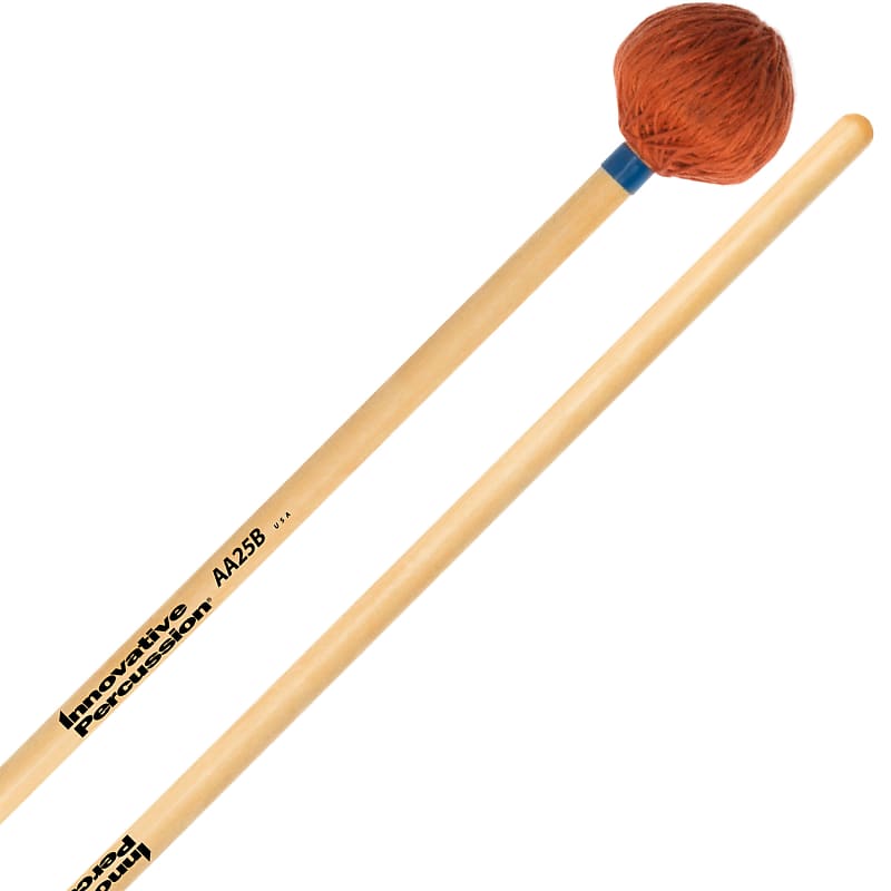 IP MEDIUM VIBRAPHONE / MARIMBA MALLETS - ORANGE CORD - BIRCH | Reverb