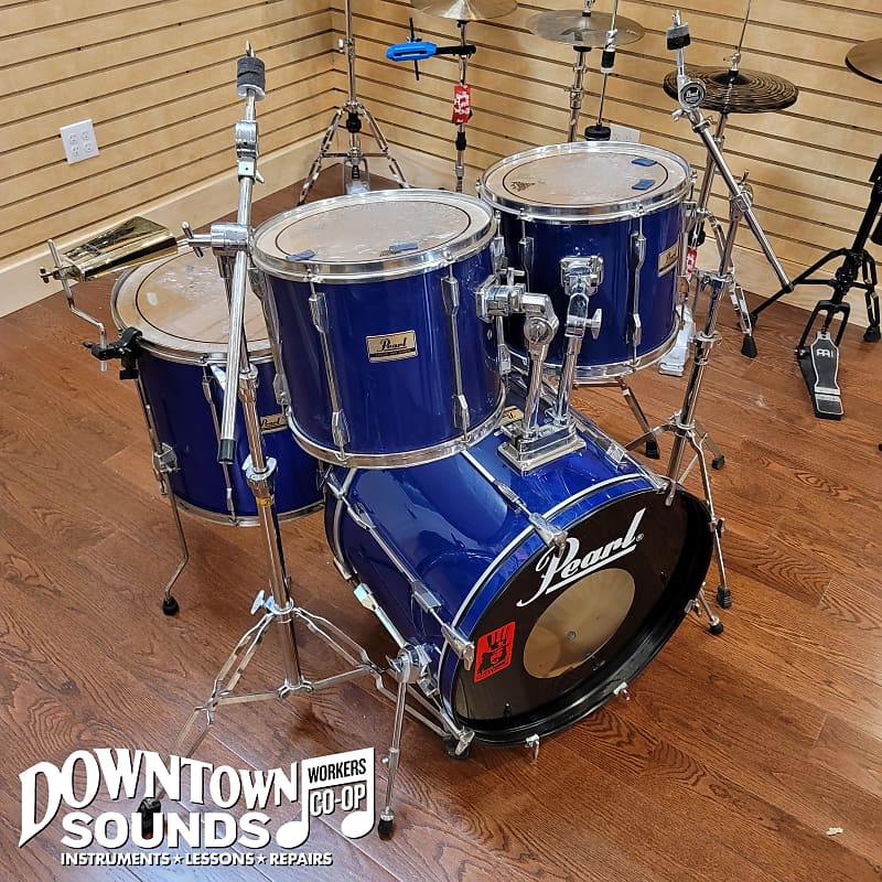 Pearl Export Pro 13"14"18"22" with 14" Steel Snare, Cowbell, | Reverb