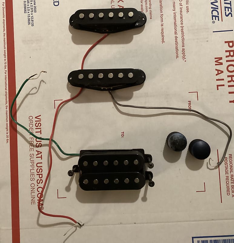 Vintage 80s Guild Sprint guitar pickups and 2 knobs | Reverb