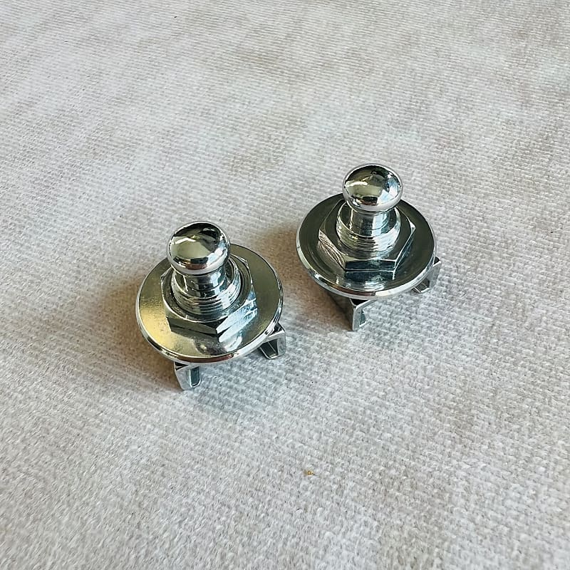 Schaller Strap Locks 1980s - Chrome | Reverb