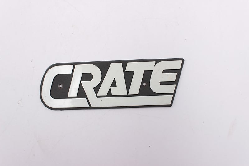 Crate 6" Plastic Guitar / Bass Amp Logo Badge | Reverb