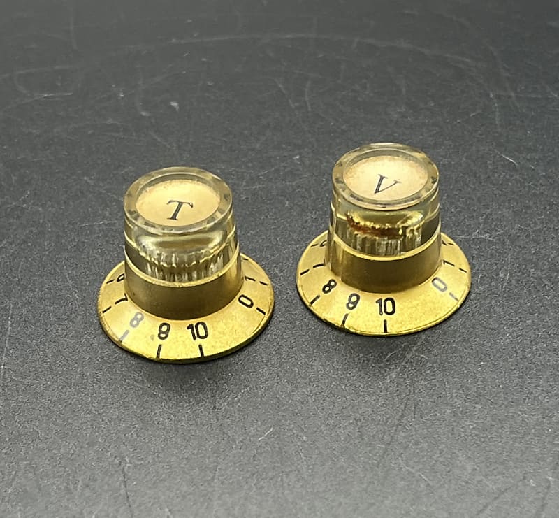 1960s Teisco & Univox Knobs - 1 Vol & 1 Tone | Reverb UK