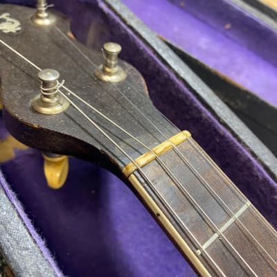 1930's Unmarked Primitive Tenor Banjo | Reverb