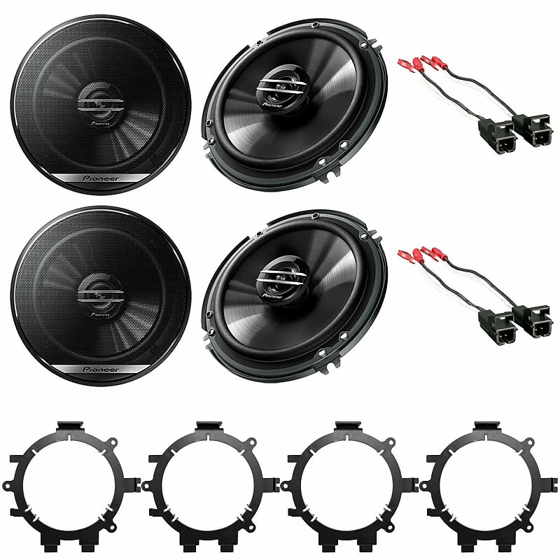 6.5" Car Audio Stereo Front & Rear Speakers W/Mounting | Reverb