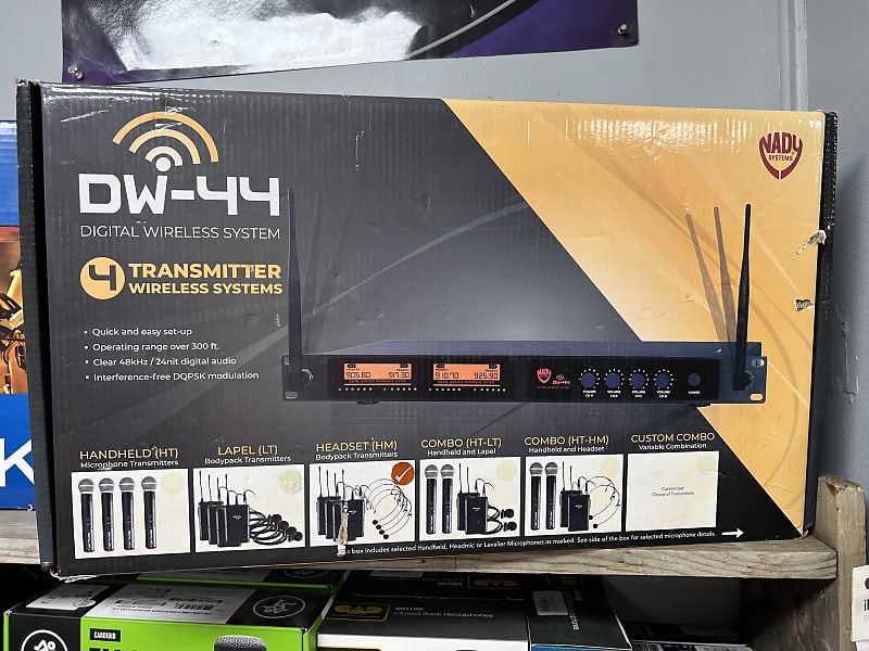 Nady DW-44 Quad Digital Wireless Lapel & Headset Microphone | Reverb