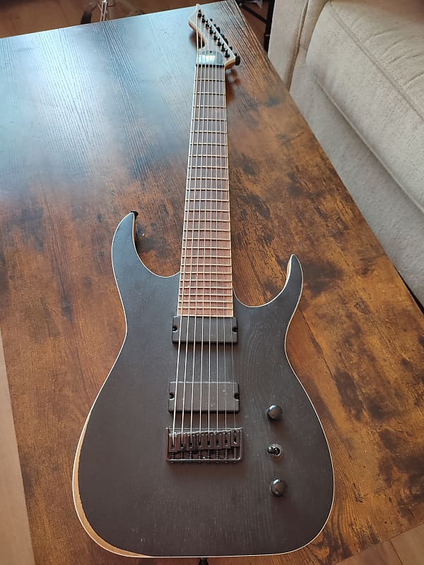 Blackmachine replica 8 strings guitar- Black stealth | Reverb
