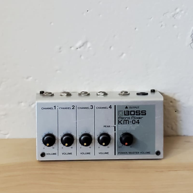 Boss Micro Mixer KM-04 (Modded) 1990-2010 - Silver | Reverb