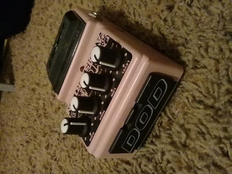 DOD Big Pig FAT DISTORTION 1990s Factory Gloss Pink | Reverb