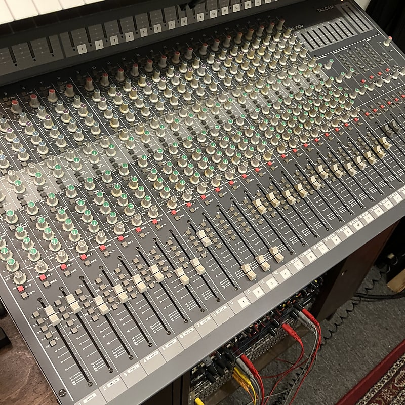 TASCAM M-1600 24 Channel Mixer w/ Meter Bridge & Cables | Reverb