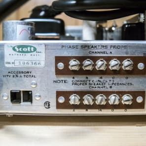 Vintage 1963 H. H. Scott 222C "Stereomaster" Stereo Tube | Reverb