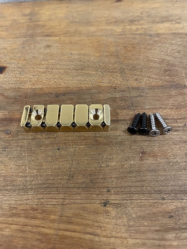 Rare Brass Wilkinson USA Made Roller Nut Fits Fender Jeff | Reverb